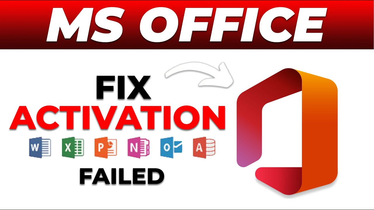 How to Fix MS Office 365 Product Activation Failed - YouTube