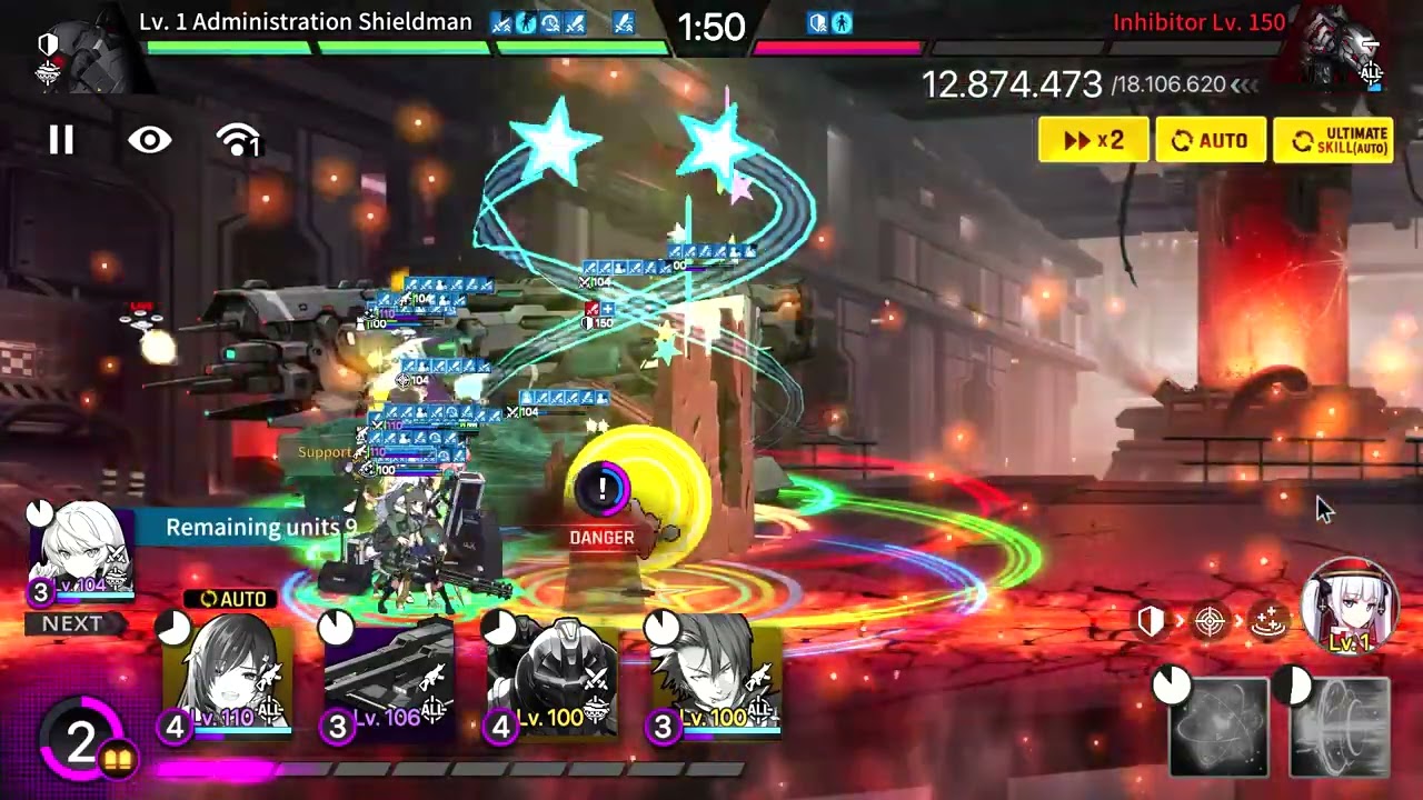 [COUNTER SIDE] New Raid Boss Auto Guide: Inhibitor Lv150 45% - YouTube