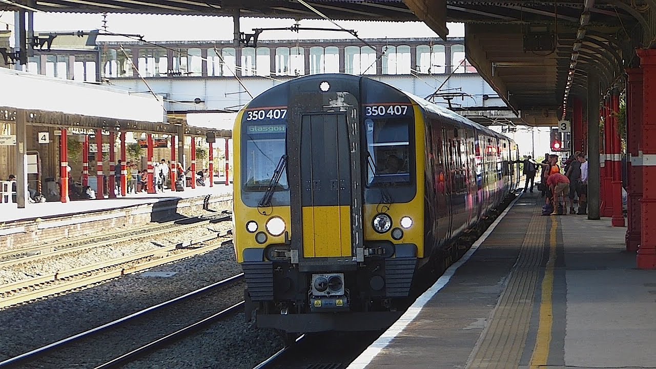 TransPennine Express Class 350 leaves Lancaster (29/8/16) - YouTube