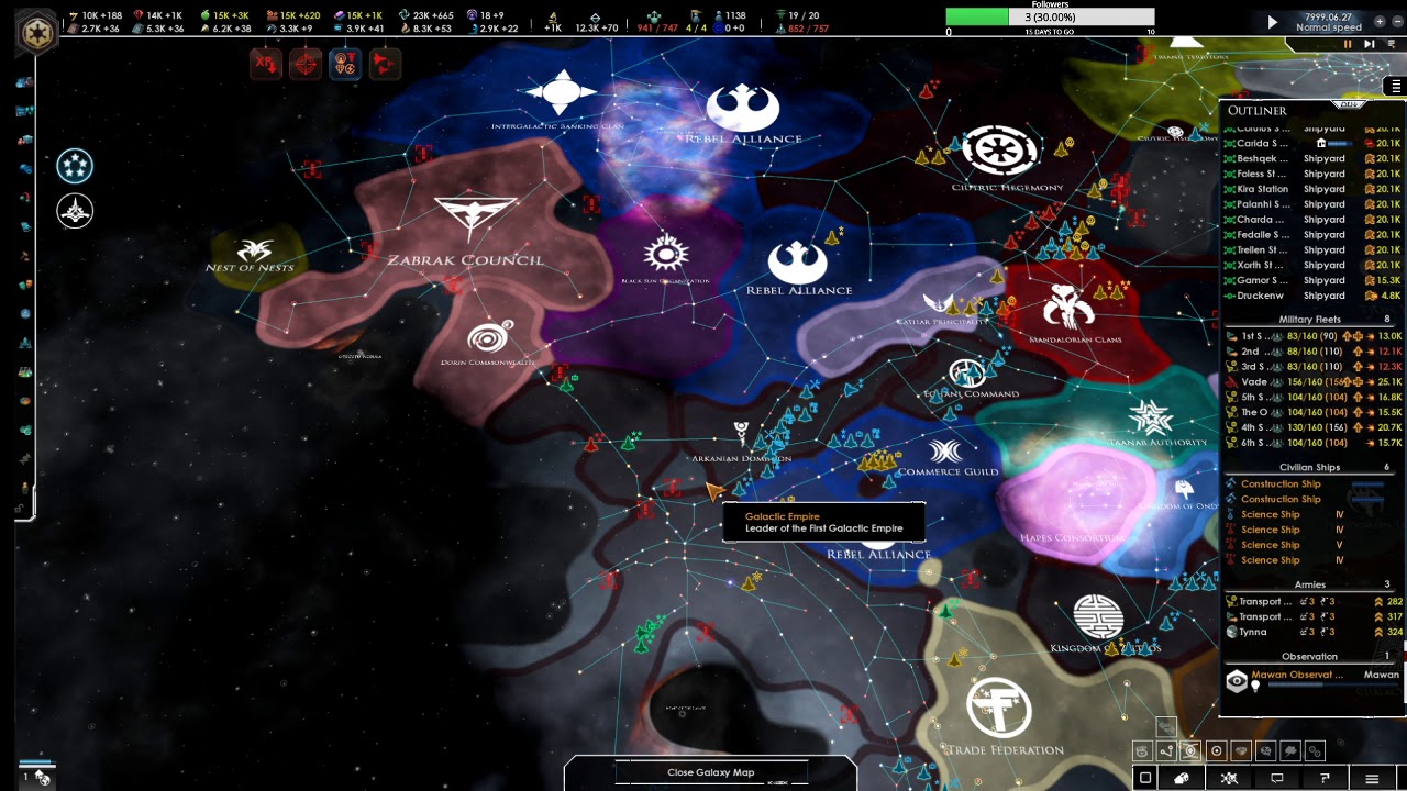 Stellaris: Fallen Republic A Star Wars Mod Episode III - YouTube