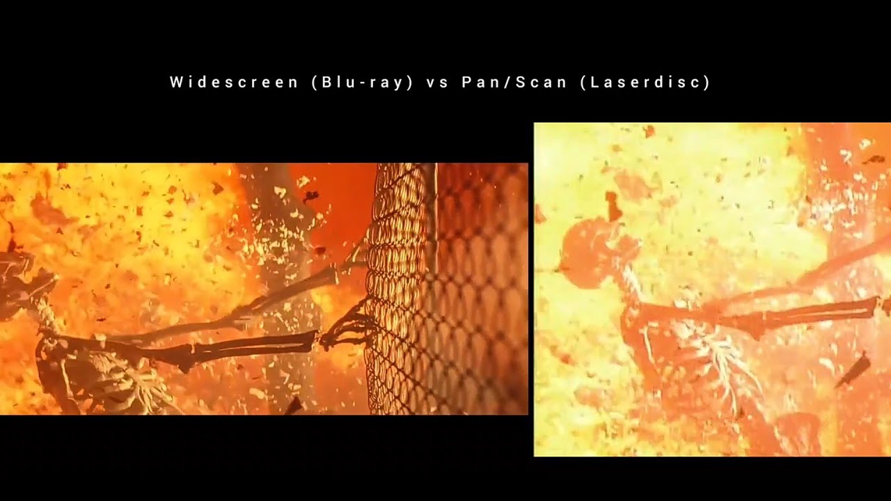 Terminator 2 (1991) Widescreen (Blu-ray) vs Fullscreen (Laserdisc ...