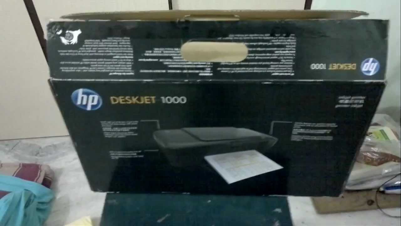 Unboxing the new HP Deskjet 1000 Printer - YouTube