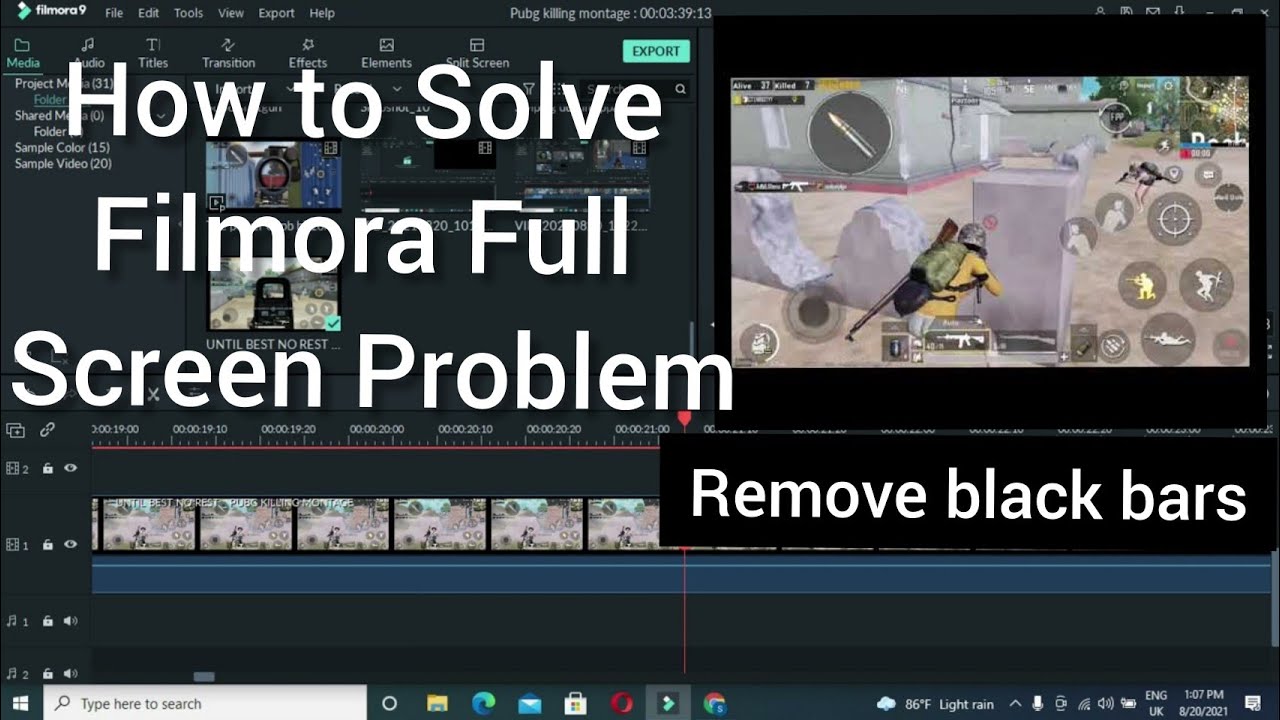 How to Solve Filmora Full Screen Problem | How to solve Filmora video ...