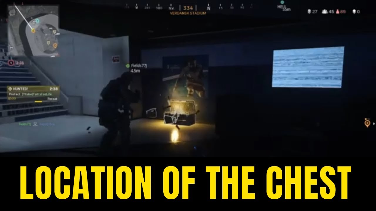 Stadium Trick Or Treat Chest Location (Warzone Halloween Challenges ...