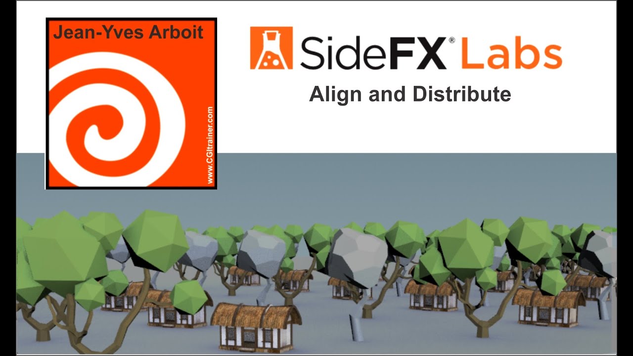 SideFX LABS Align & Distribute - YouTube
