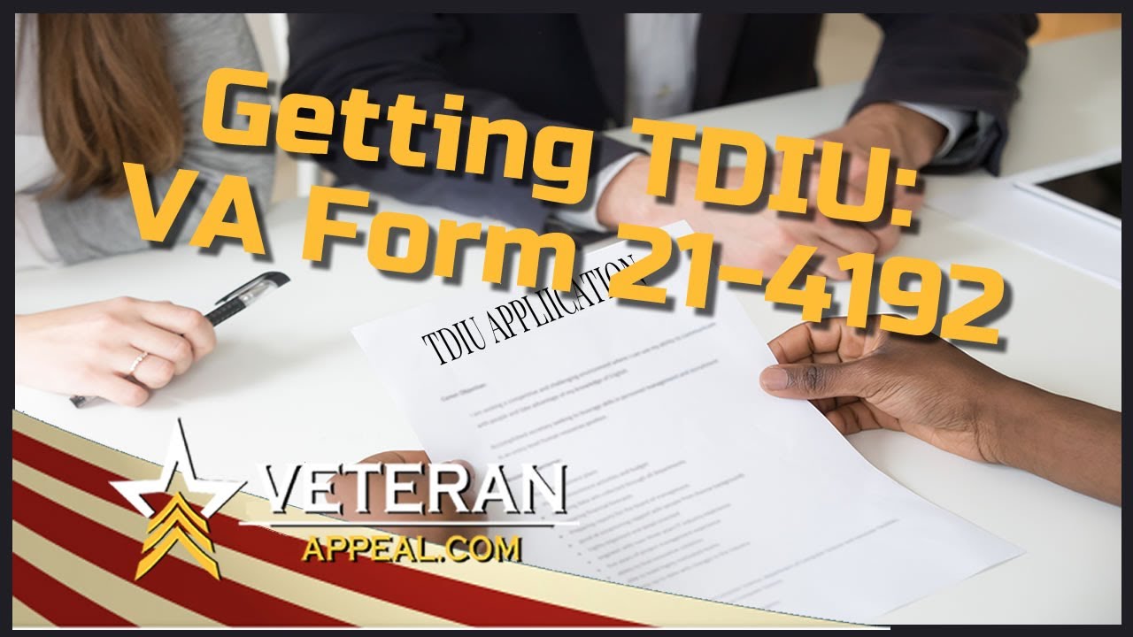 Veteran Appeals | TDIU FORM | Cameron Firm PC - YouTube