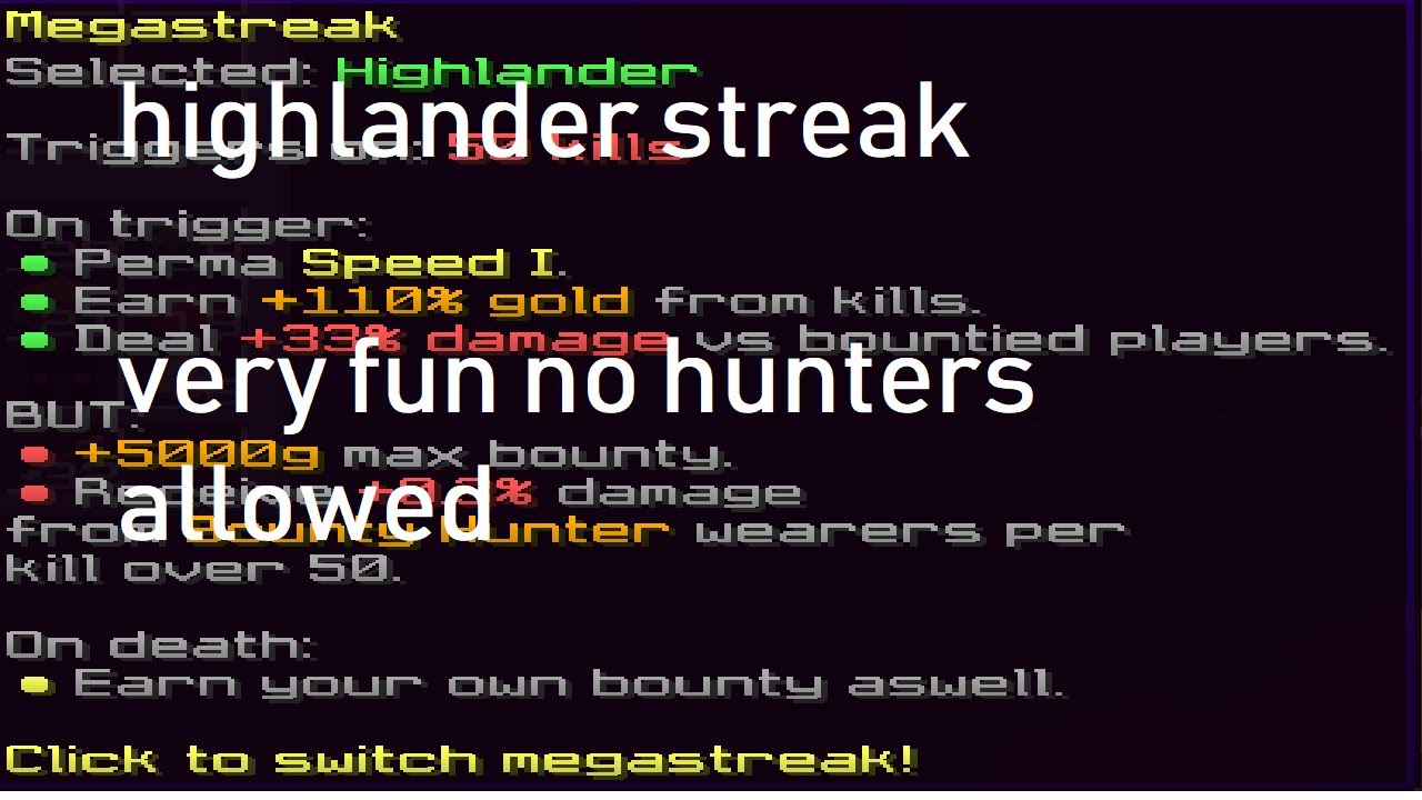 Hypixel Pit Streak Video Highlander Streak - YouTube