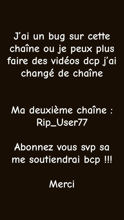 Abonnez vous à ma deuxième chaîne svpppp - YouTube