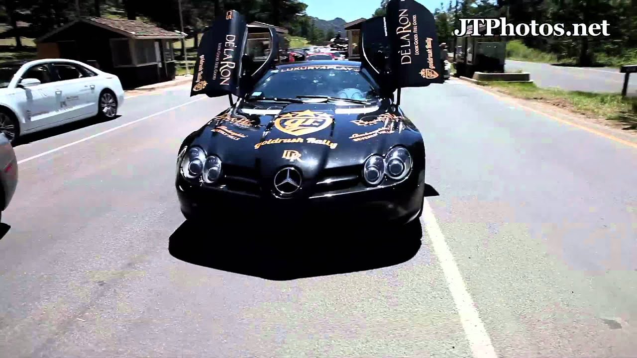 SLR McLaren launch with the doors up - YouTube