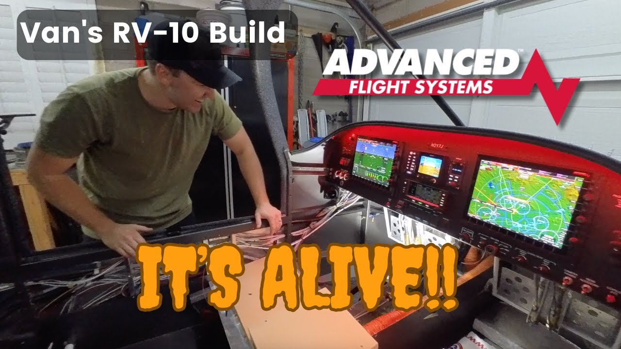 RV-10 AFS Panel Comes to Life - YouTube