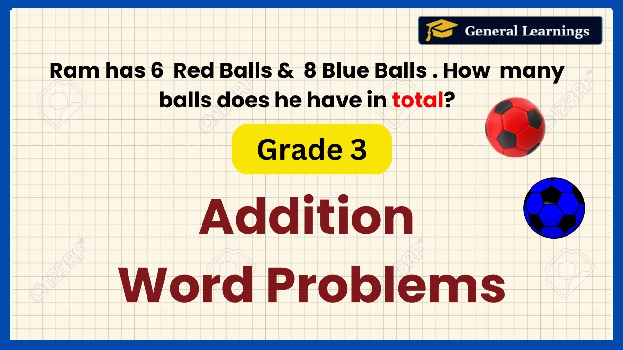 Addition word problems for grade 3 | How to solve addition word ...