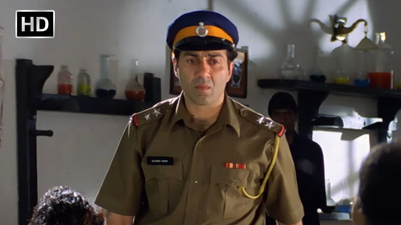 चैंपियन मूवी सस्पेंस थ्रिलर सीन - Champion - Sunny Deol, Rahul Dev ...