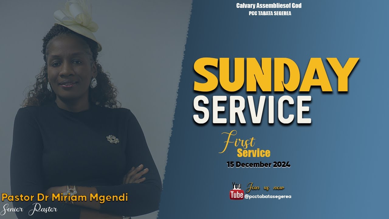 #live : Sunday Service || Pastor Dr. Miriam Mgendi || 1st Service ...