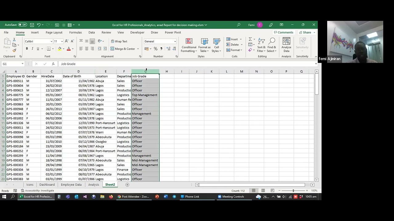 Excel For HR Professionals Analytics And Report For Decision YouTube Excel For HR Professionals Analytics And Report For Decision YouTube