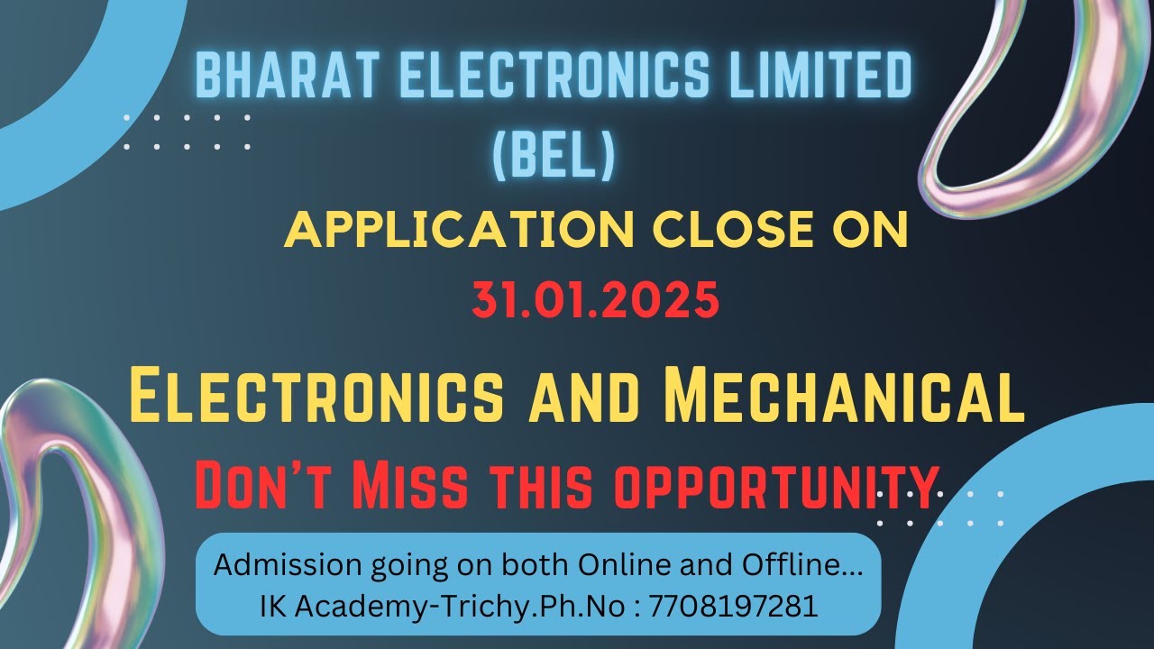 BEL NOTIFICATION | BEL 2025 RECRUITMENT | BEL 2025 SYLLABUS | BEL 2025 ...