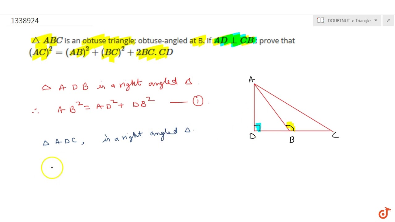 Obtuse Triangle Geometry