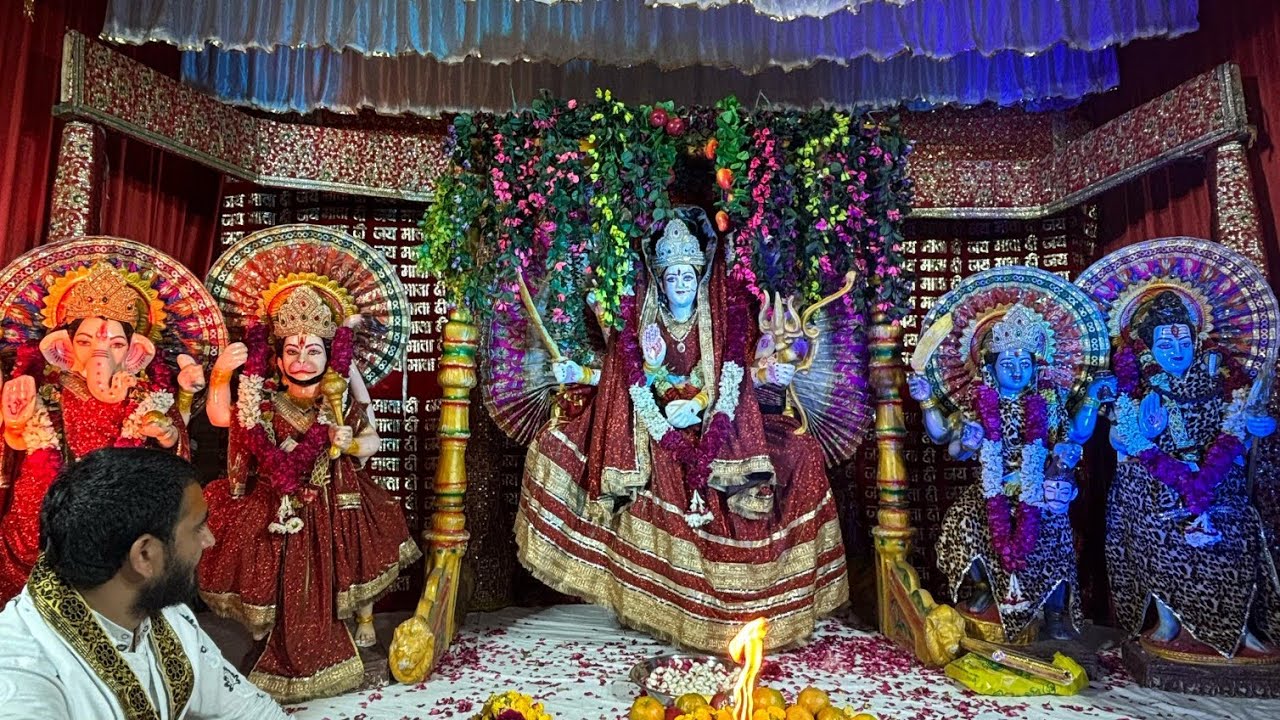 🙏Mata ki chowki 🙏 #viralvideo #views #youtubevideo #mata #family # ...