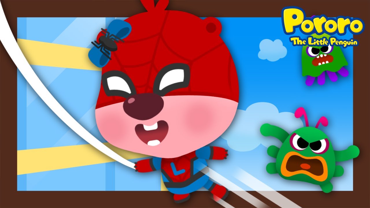 Pororo Hero World | Spider Loopy | Kids Animation & Puzzle | Pororo ...