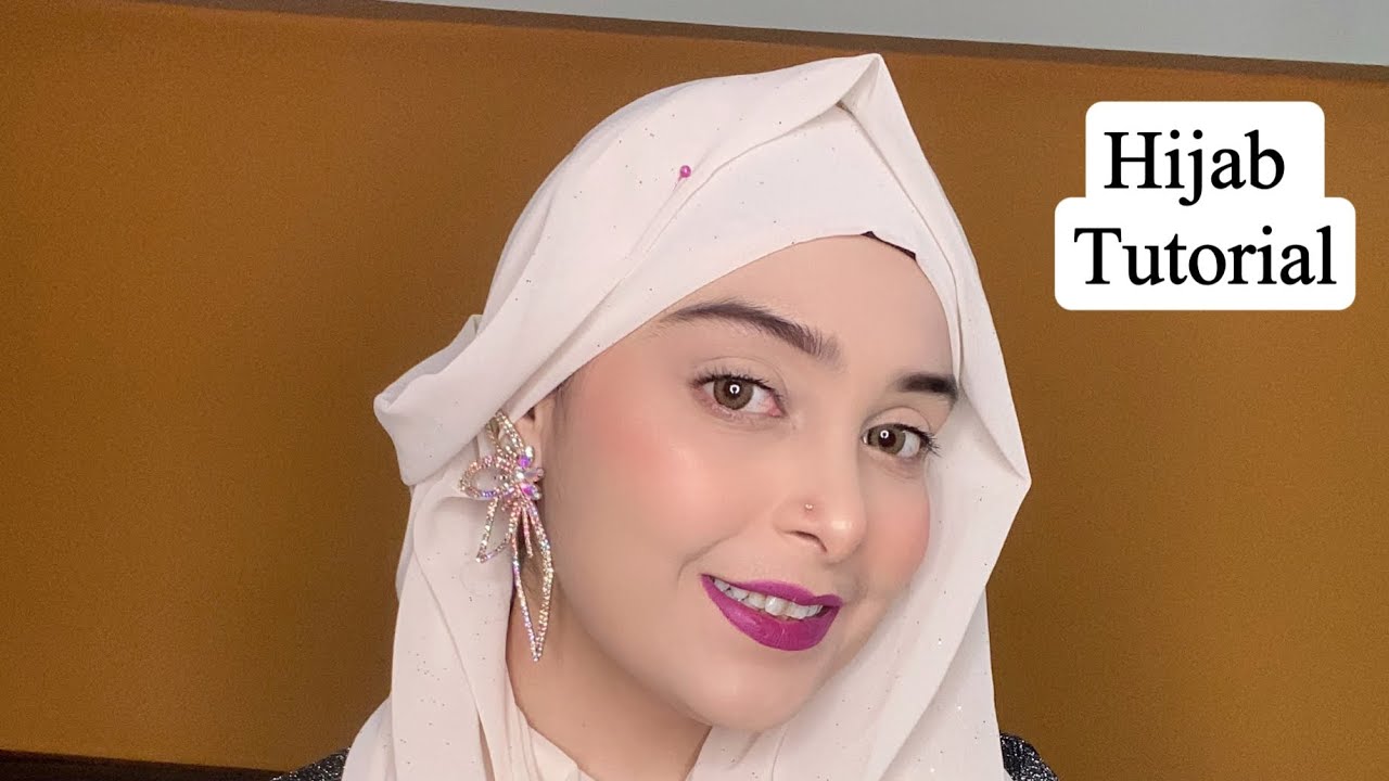 Easy Step By Step Hijab Tutorial For wedding | Beginners #hijabtutorial ...