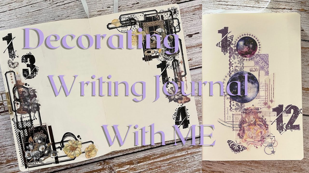 Decorate Writing Journal With Me | Scrapbook Supplies | Creative Idea ...