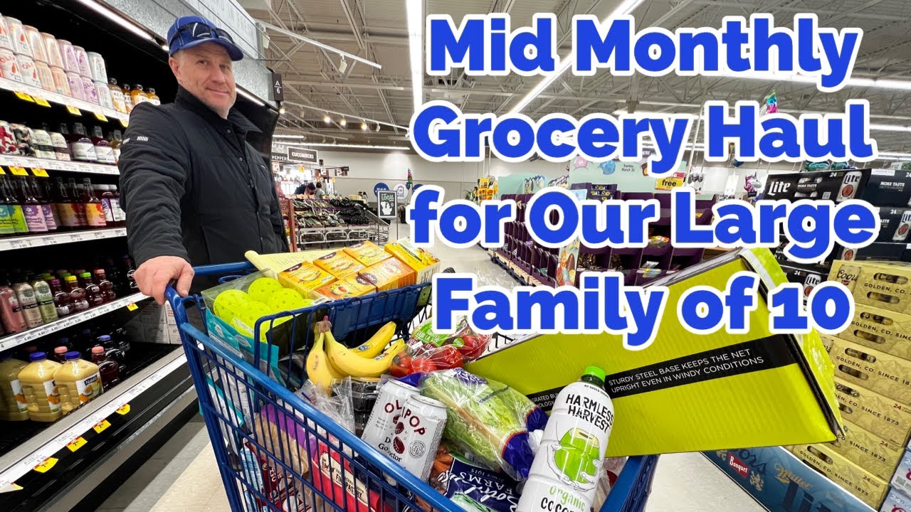 LARGE FAMilY MiD MONTHLY GROCERY HAUL WiTH MY HONEY - HERU