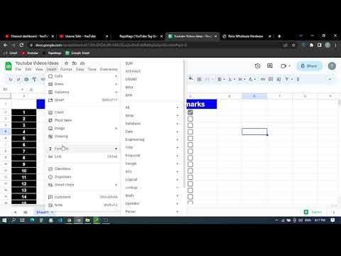 How to add check box in excel sheets - YouTube