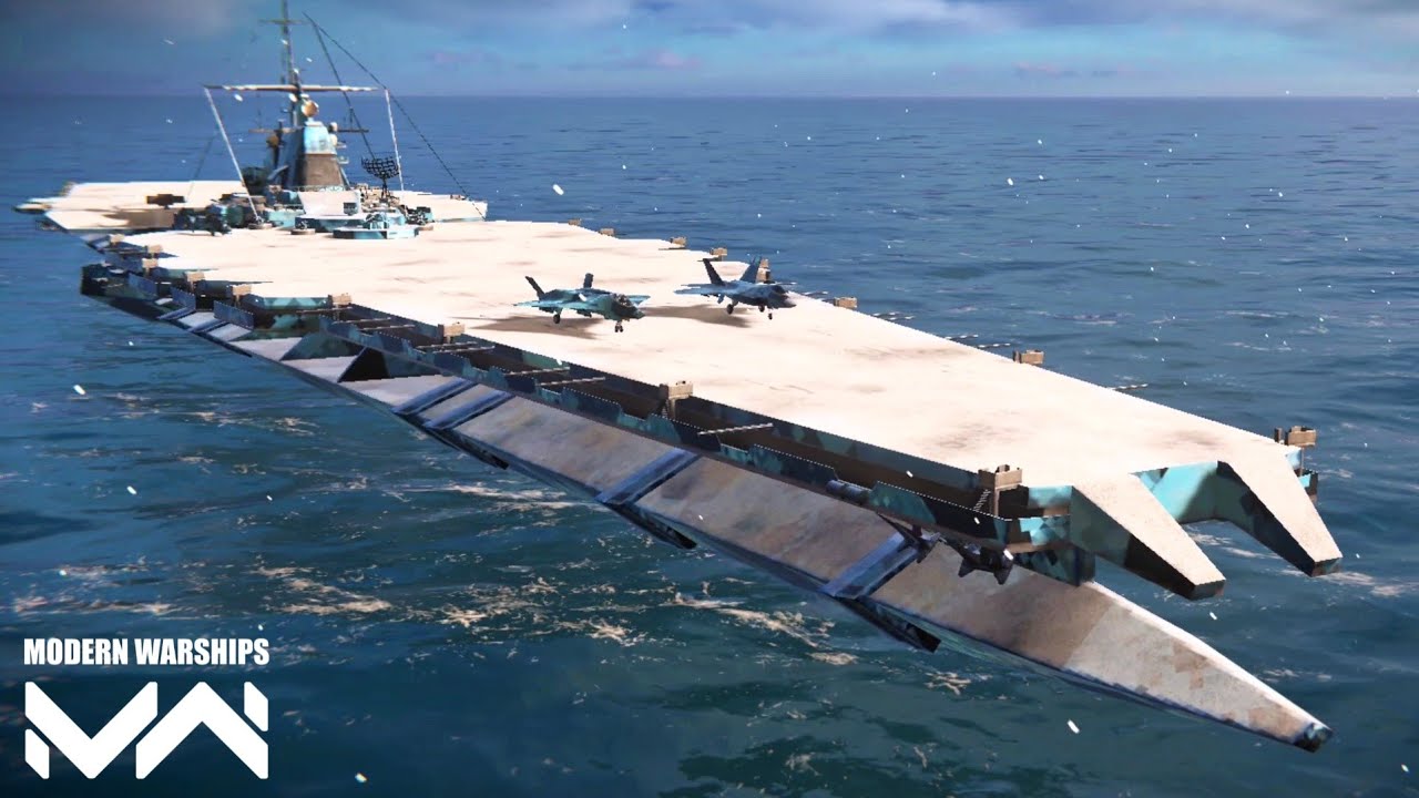 Modern Warships: USS NEMESIS CVN-01 without using aircraft. Alpha Test ...