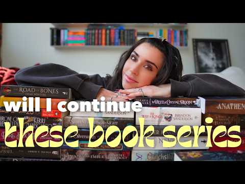 all the romantasy & fantasy series I'm in the middle of 📖 | will I continue them?