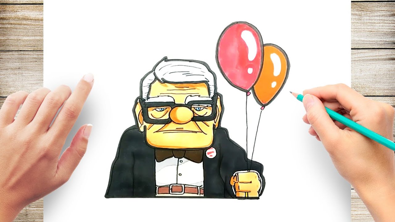 How TO Draw Carl Fredricksen - YouTube
