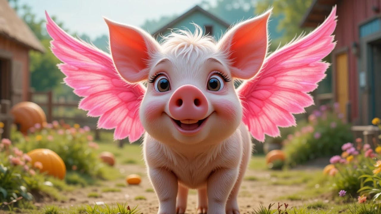 When pigs have wings...#animalkingdom #animals #cuteanimals - YouTube