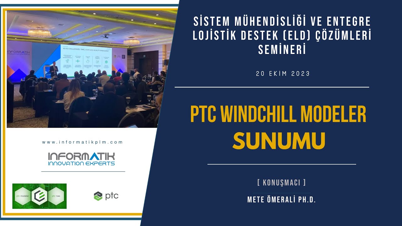 PTC Windchill Modeler Sunumu [Mete ÖMERALİ] - YouTube