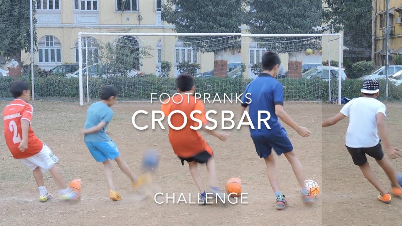 CROSSBAR CHALLENGE | FOOTPRANKS | FOOTBALL CHALLENGE - YouTube