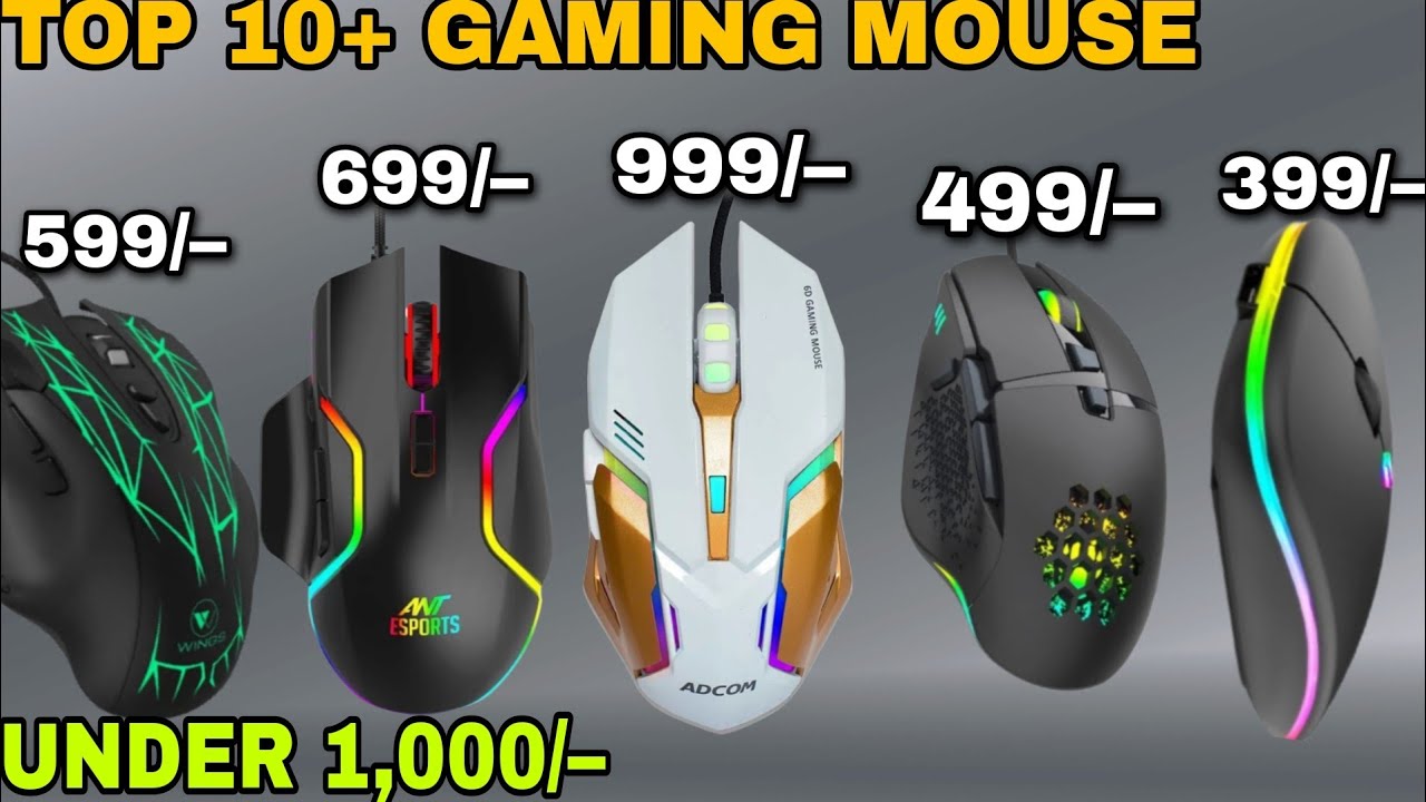 Best Gaming Mouse Under ₹1000 | Top Picks For 2023 - YouTube