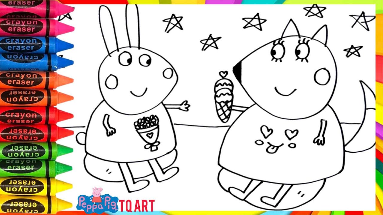 Draw Rebecca Rabbit and Mummy Fox From Peppa Pig | Peppa Pig 🐽 ...