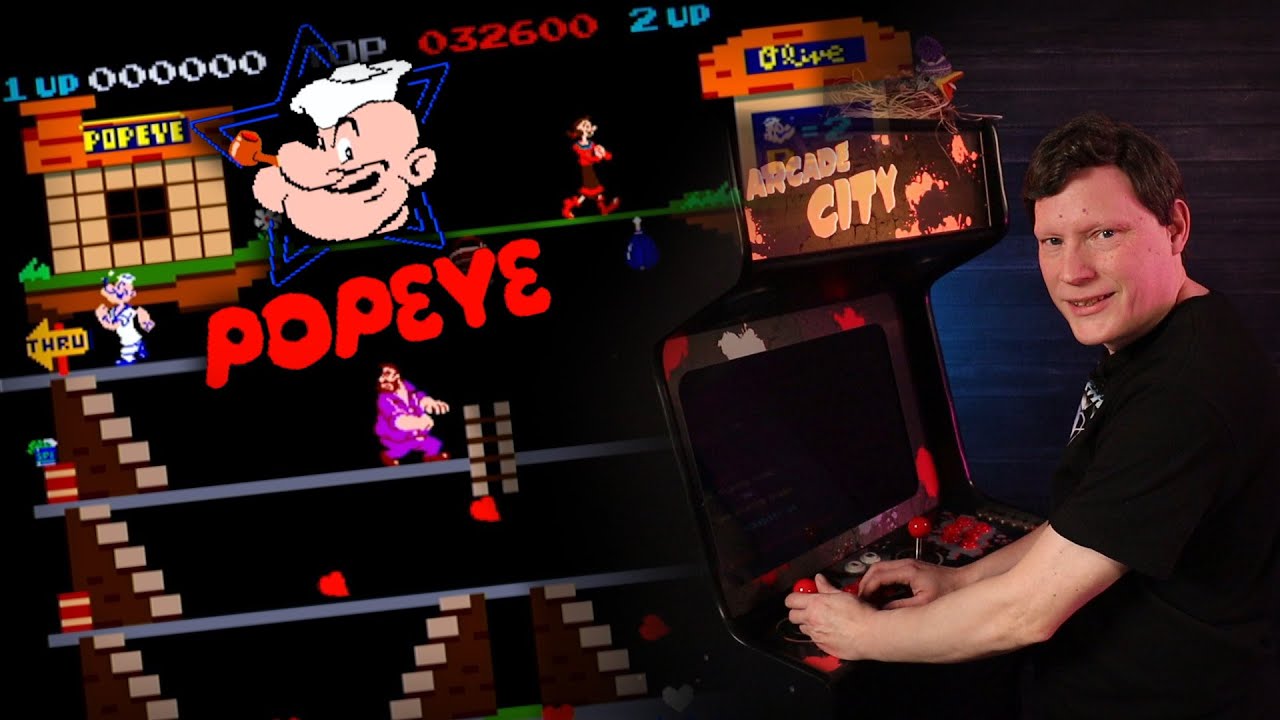 Det klassiske arkadespil Popeye fra Nintendo! - EF 55 - YouTube