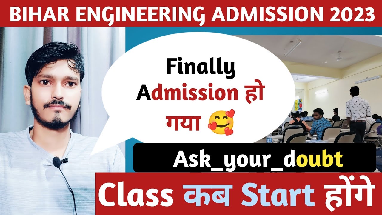 🔴Bihar Engineering Ask your doubts| Students Class Start कब होंगे ...