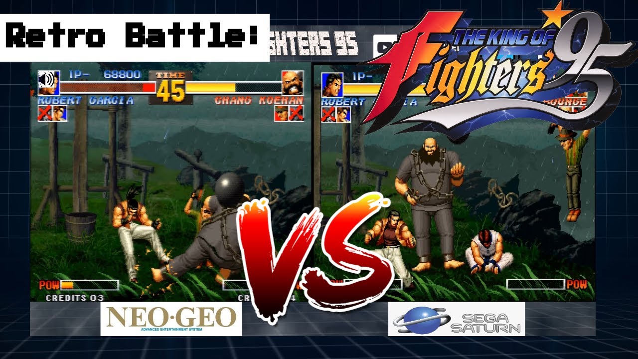 King Of Fighters 95 Neo Geo AES vs Sega Saturn - YouTube