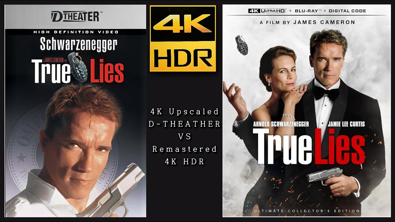 True Lies (1994) Upscaled D-Theater 4K VS Remastered 4K HDR • Compare ...