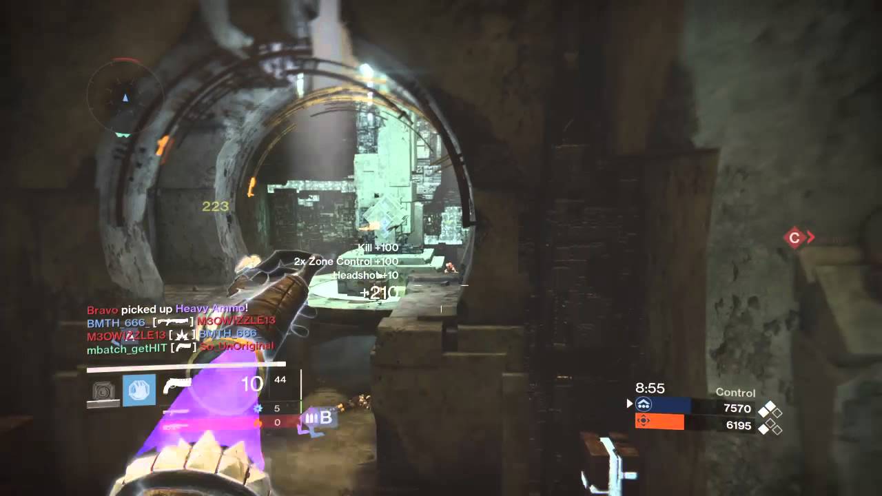 Destiny Hawkmoon all 3 luck in the chamber - YouTube
