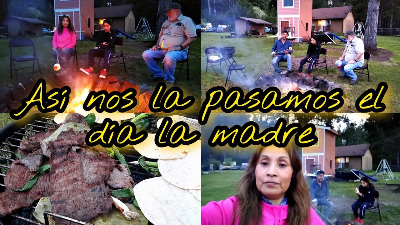 Haciendo Carne Asada Y Bombones Asados A La Fogata - YouTube