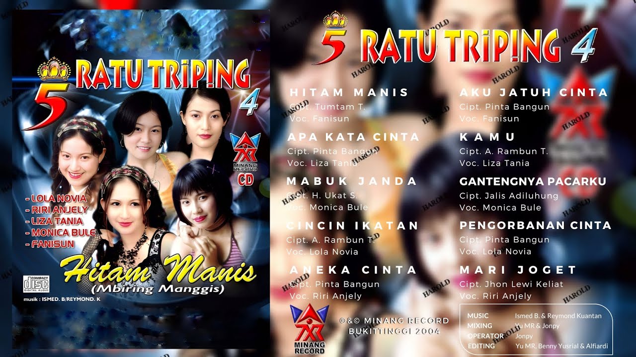 [ FULL ALBUM NONSTOP ] 5 Ratu Triping Vol.4 - Hitam Manis ( Mbiring ...