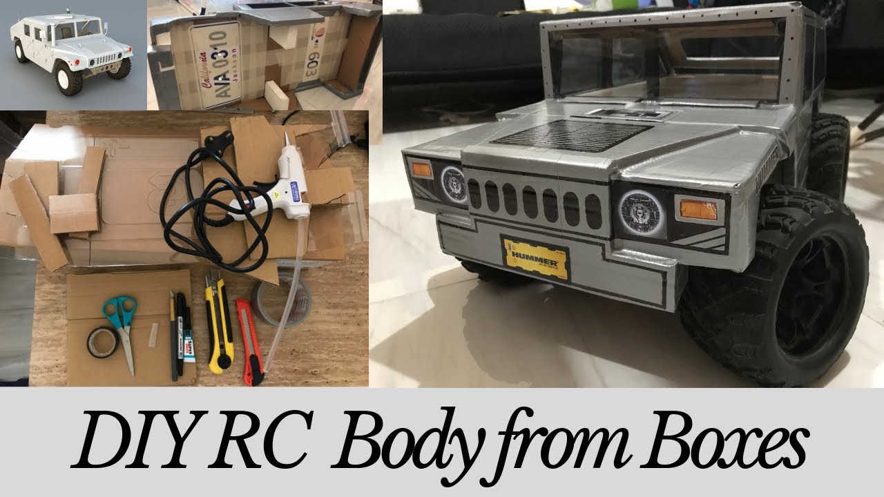 DIY RC Body from cardboard box - YouTube