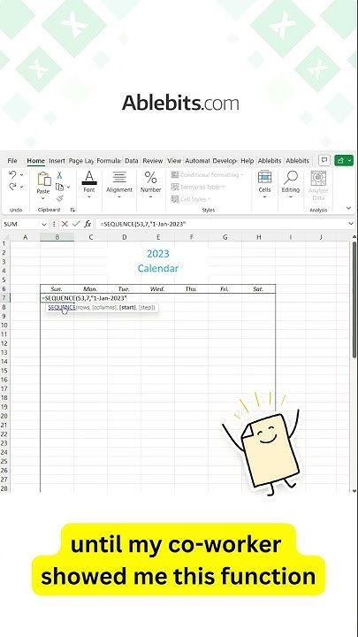 Excel Sequence function #ablebits - YouTube