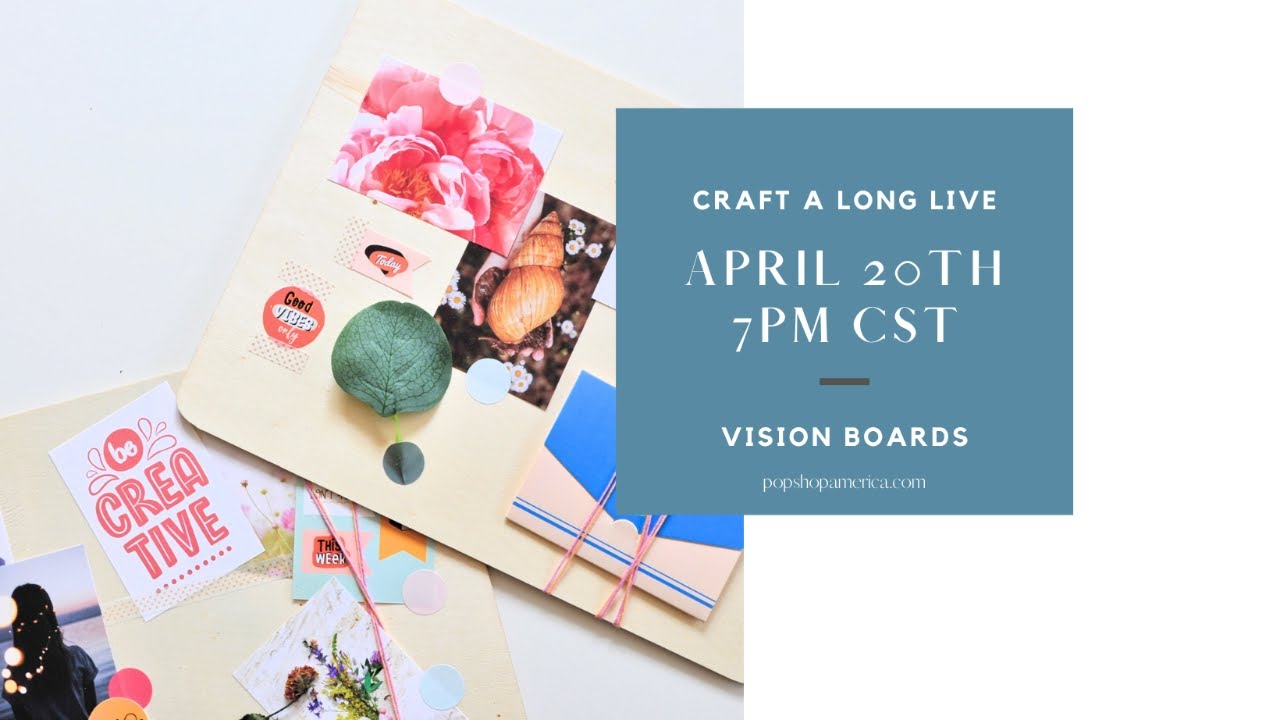 Make Your Own Vision Board Craft Class - YouTube