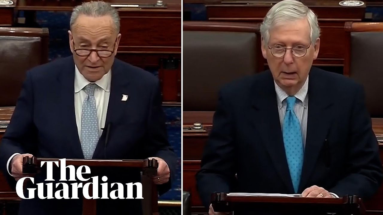 Senate leaders announce Trump impeachment trial rules - YouTube