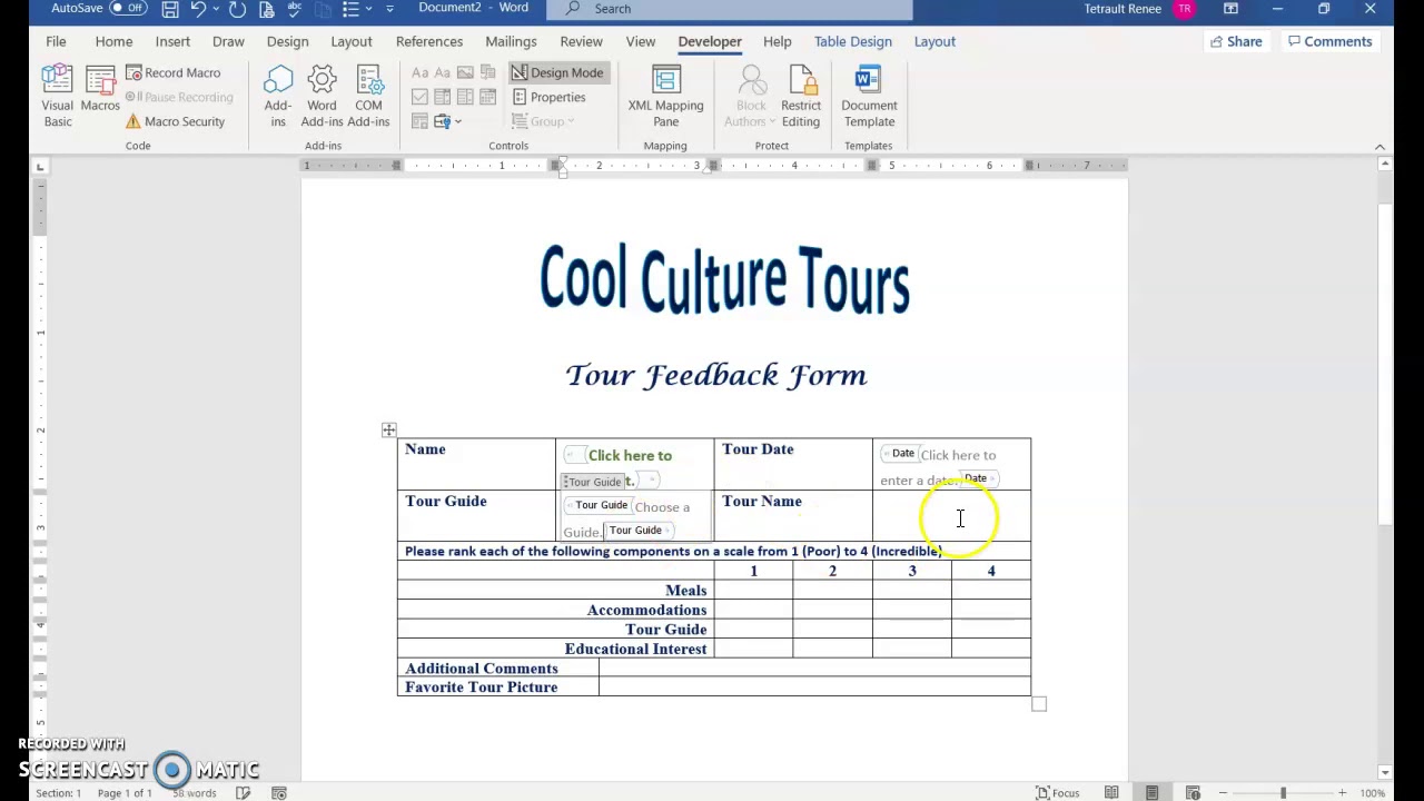Word Module 10 Cool Tours - YouTube