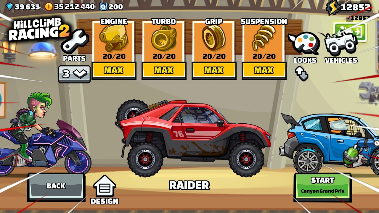 Hill Climb Racing 2 - RAIDER Update GamePlay Walkthrough - YouTube