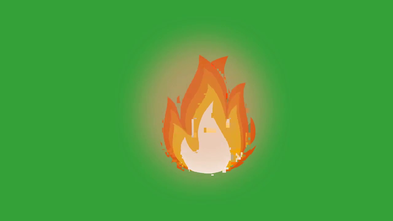 Cartoon Fire - Green Screen - YouTube