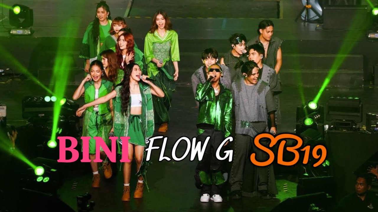 BINI,FLOW G AT SB19 on ONE STAGE - PURE GOLD CONCERT #bini_ph #sb19 # ...