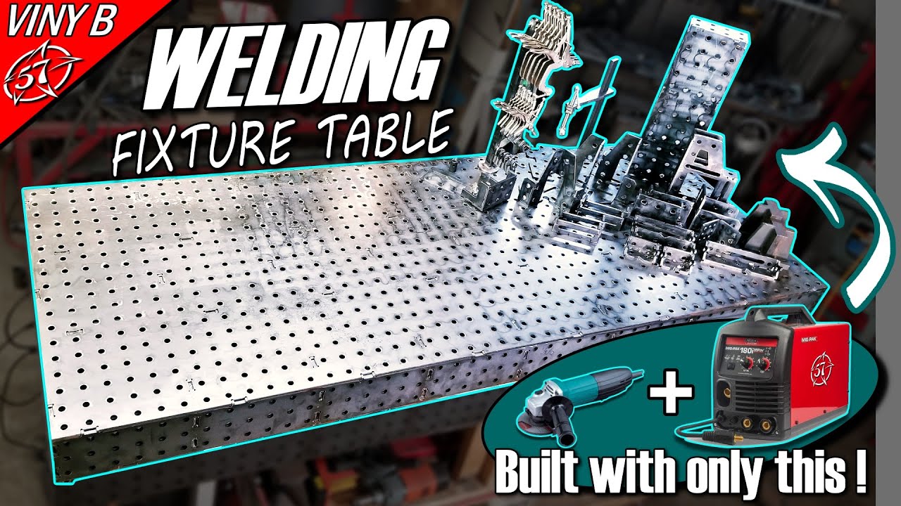 DIY WELDING FIXTURE TABLE made only with a grinder and a welder ? - YouTube